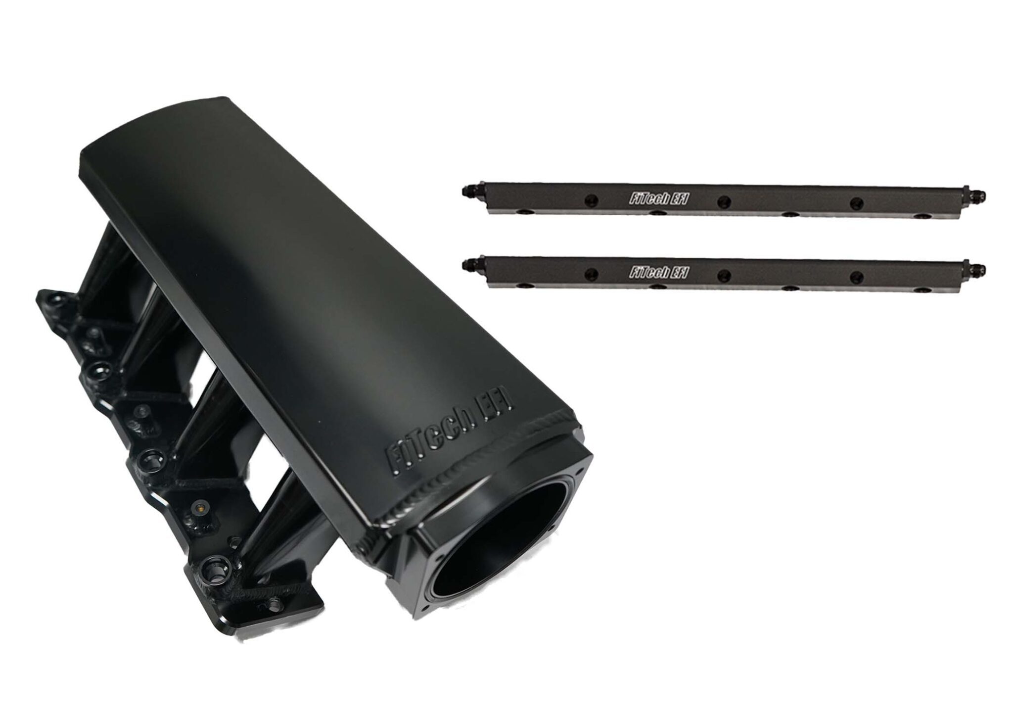 70066 LS1 Tall Aluminum Intake Manifold w/ Rails - FiTech Fuel Injection