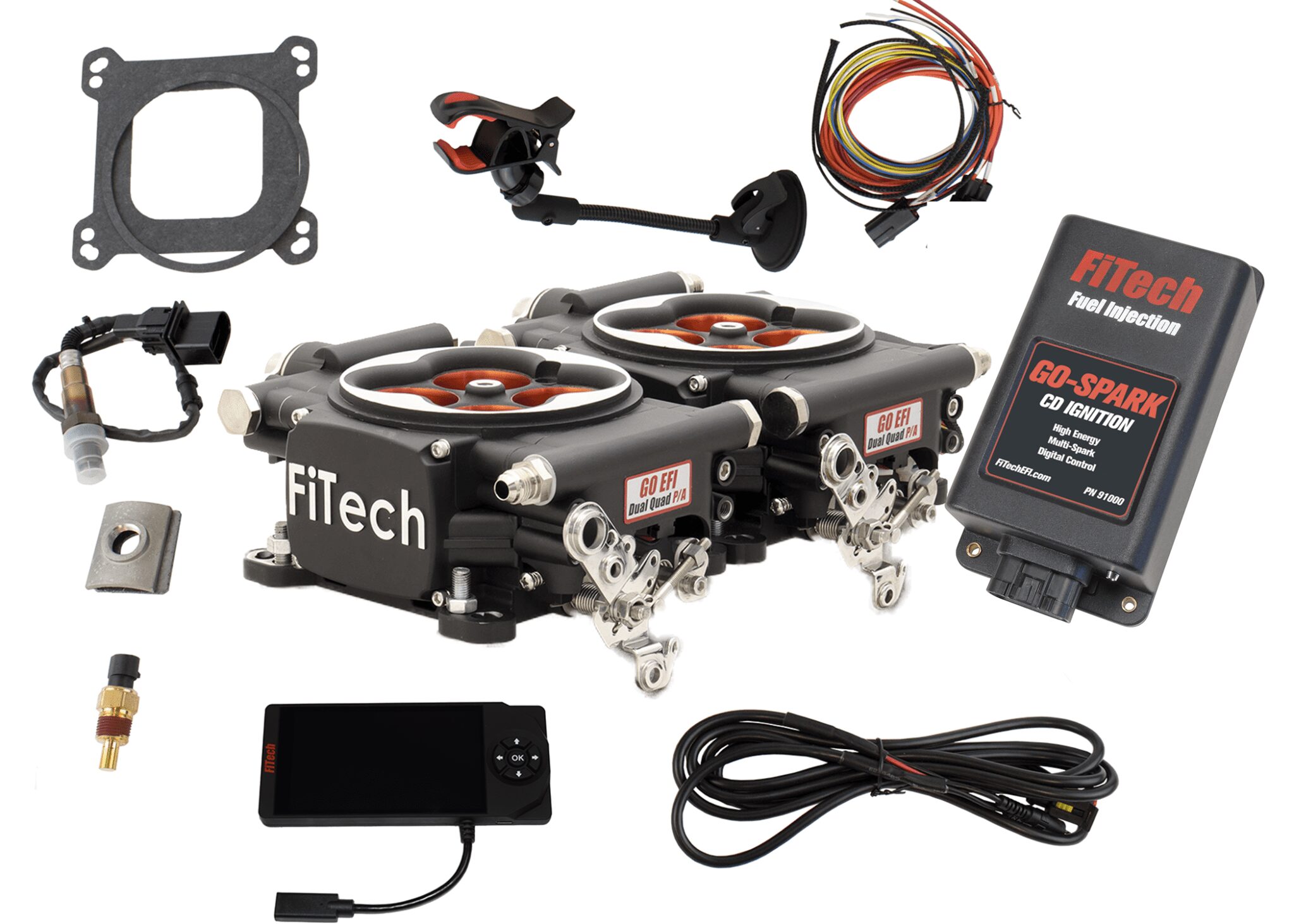93064 Go EFI 2x4 1200 HP EFI System - Power Adder - Matte Black Finish ...