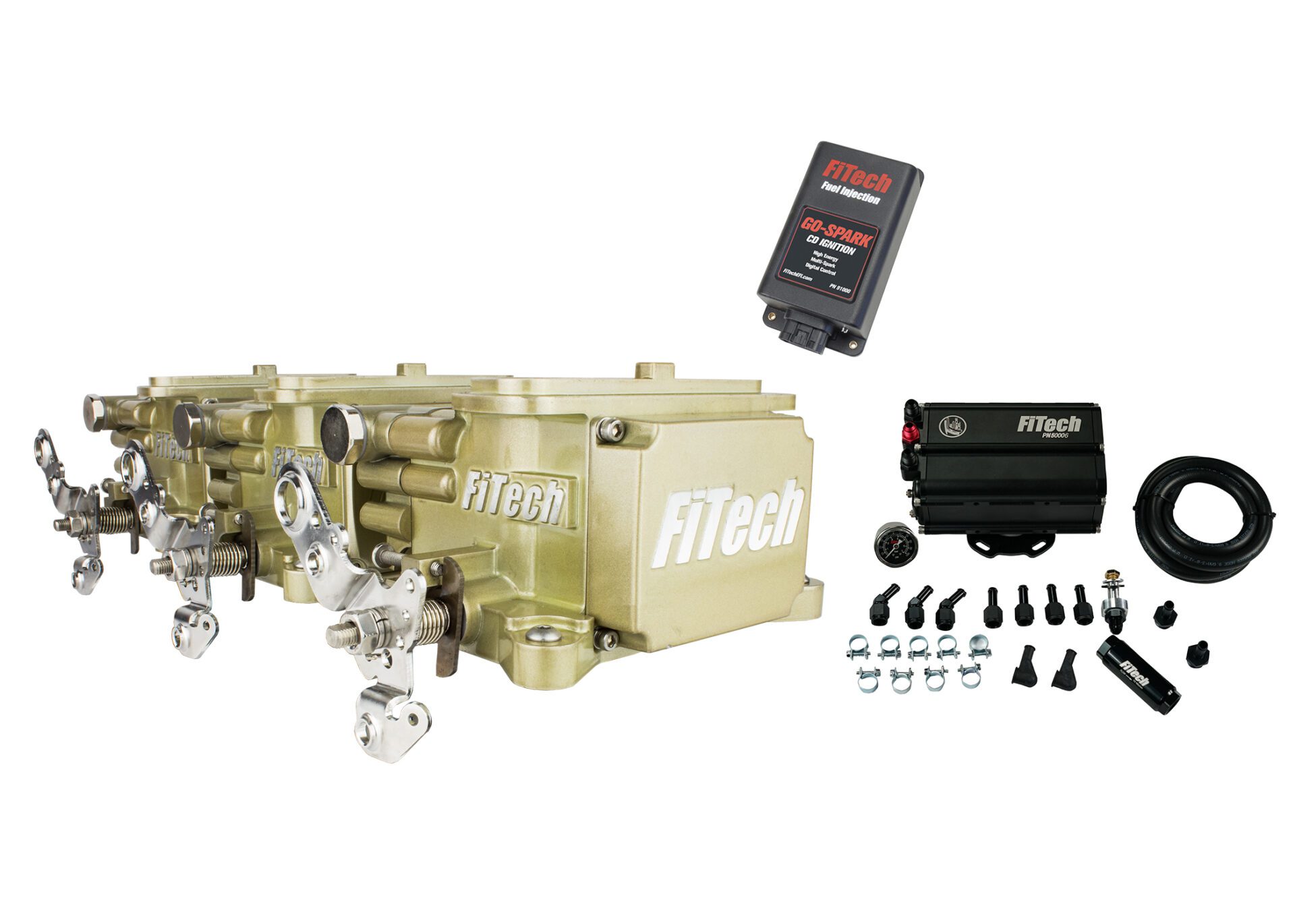93550 Go EFI 3×2 Tri Power 600 HP Classic Gold EFI System With Force ...
