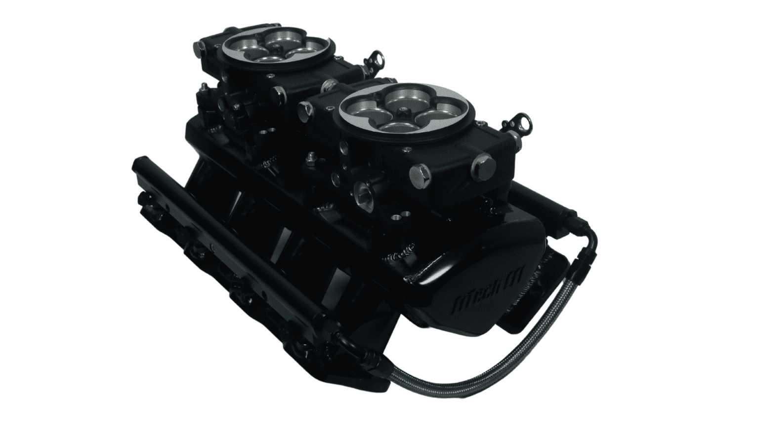 70082 Ultimate LS 750 HP Dual Quad Matte Black EFI W/Cathedral Port ...