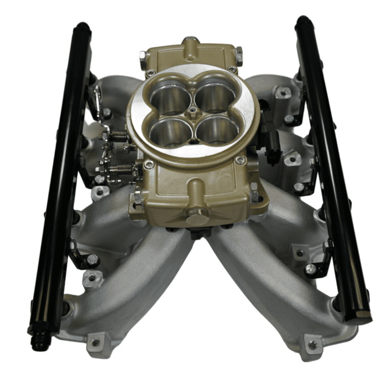 37003Retro LS Port 750 HP EFI Classic Gold System With Cast LS3 Intake ...