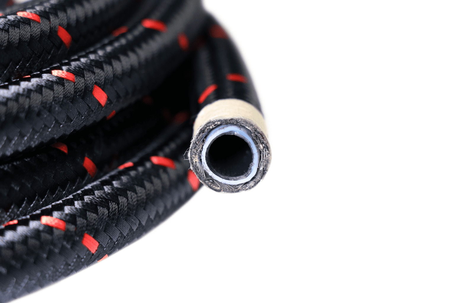 51008PTFE, Stainless Steel Hose Kit, Black Covering, 40ft w/ 10 Micron ...
