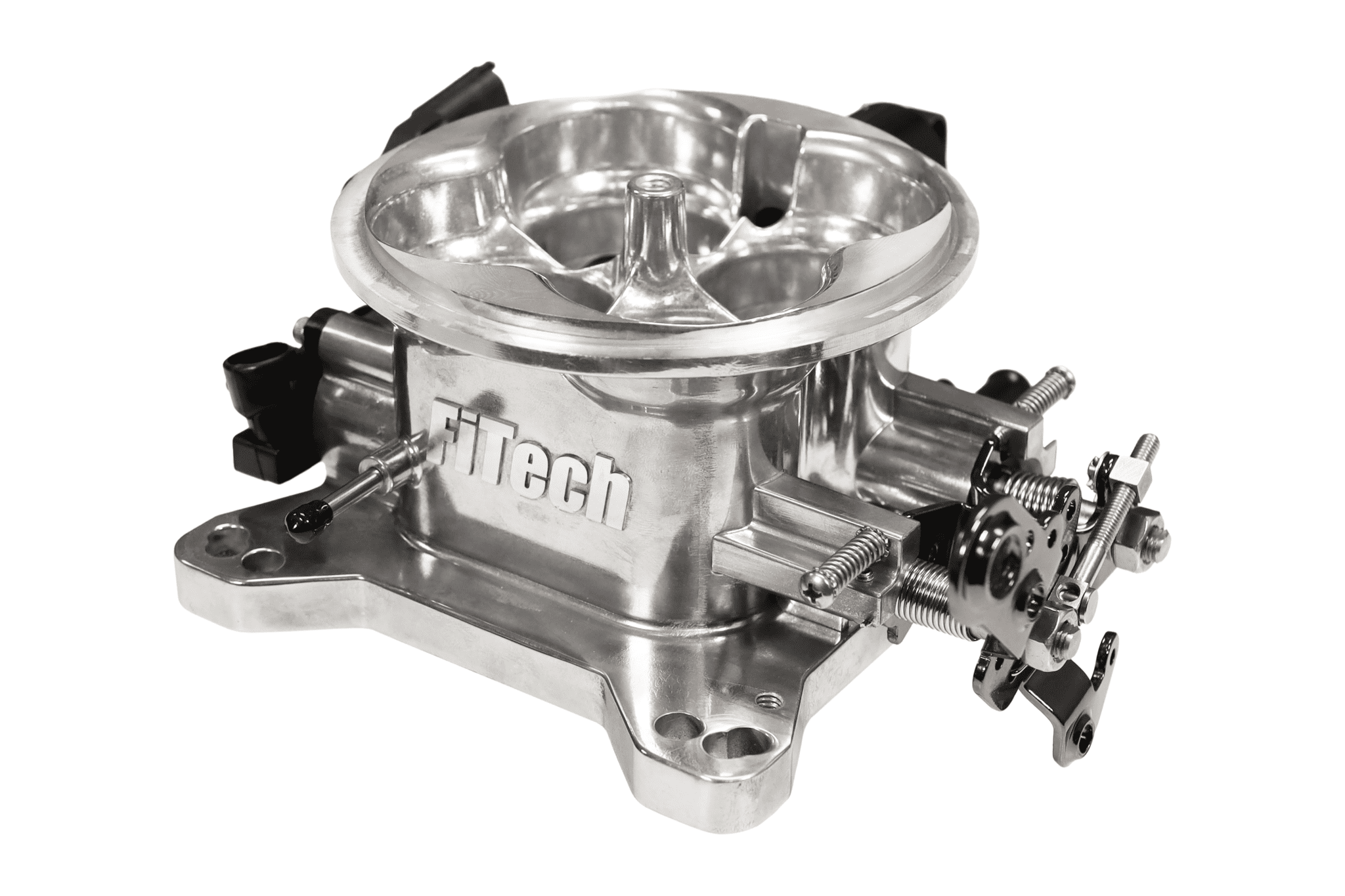 30033Universal 4150 4BBL Throttle Body, Brilliant, MAP - FiTech Fuel ...