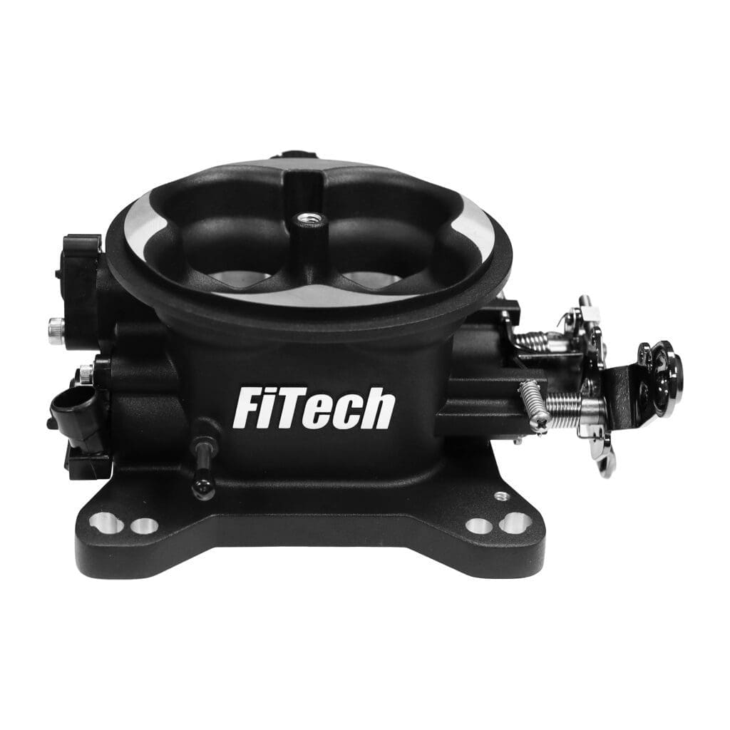 30032Universal 4150 4BBL Throttle Body, Black, MAP - FiTech Fuel Injection
