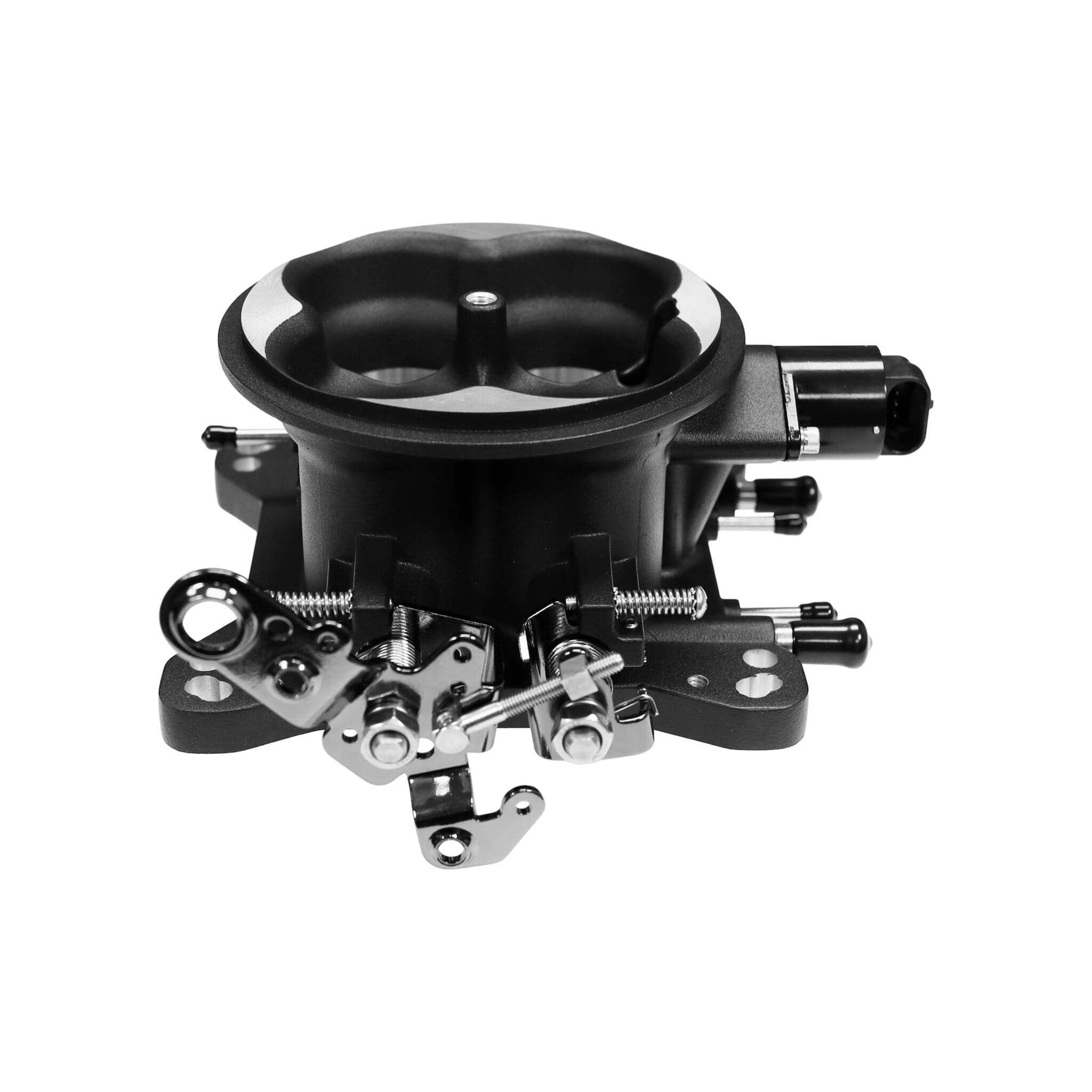 30032Universal 4150 4BBL Throttle Body, Black, MAP - FiTech Fuel Injection