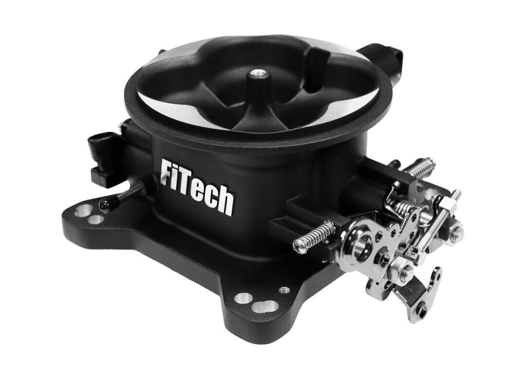 30032Universal 4150 4BBL Throttle Body, Black, MAP - FiTech Fuel Injection