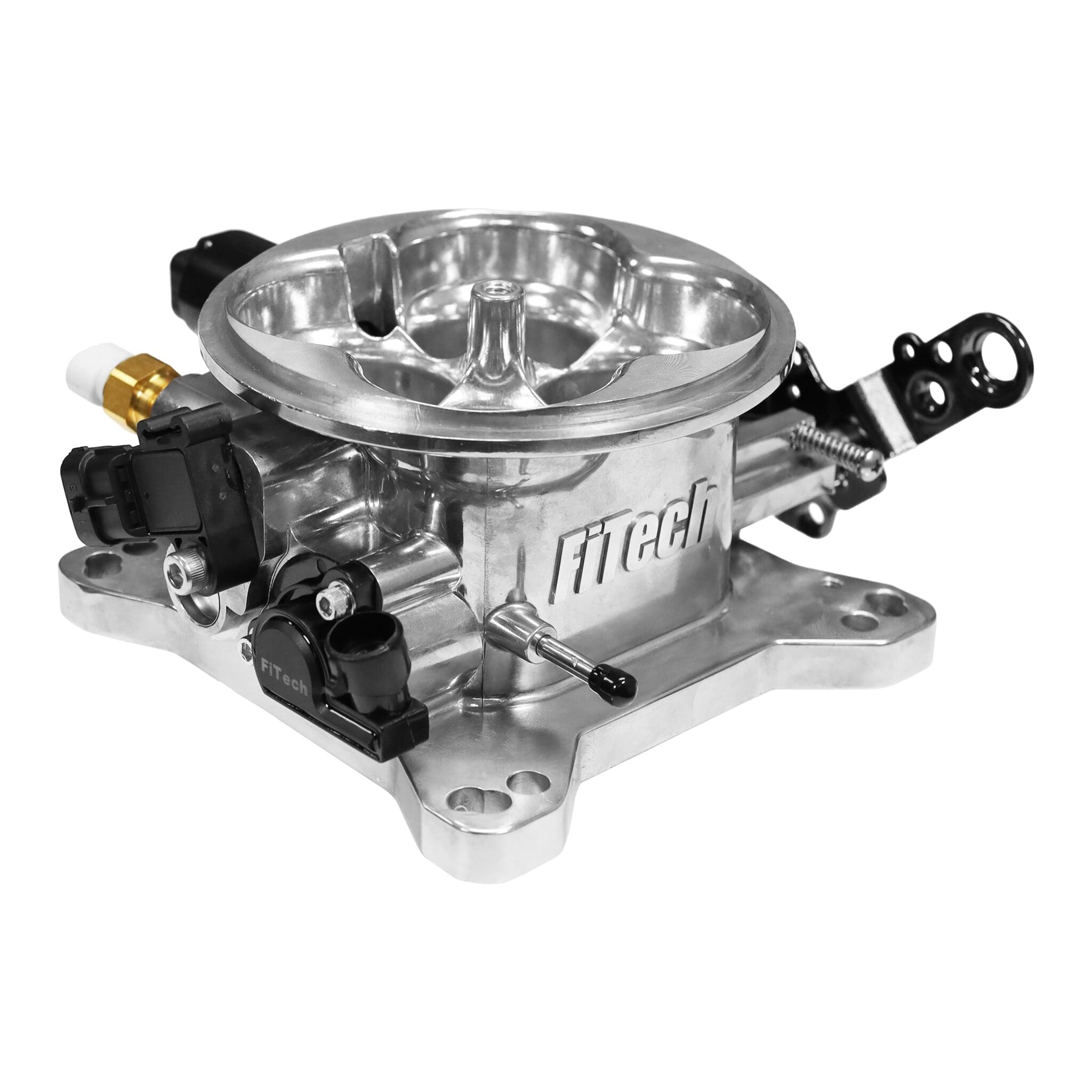 30033Universal 4150 4BBL Throttle Body, Brilliant, MAP - FiTech Fuel ...