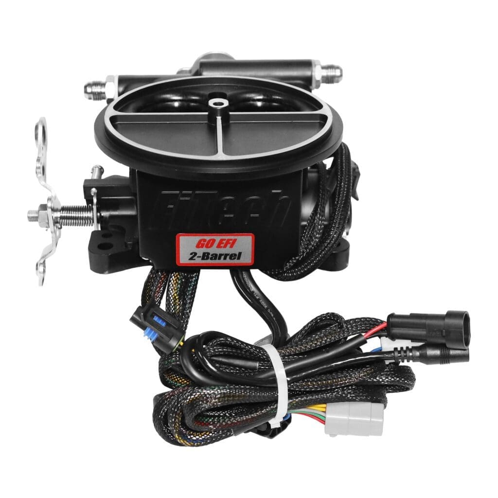 39002Go EFI 2 Barrel 400HP Black EFI System - FiTech Fuel Injection