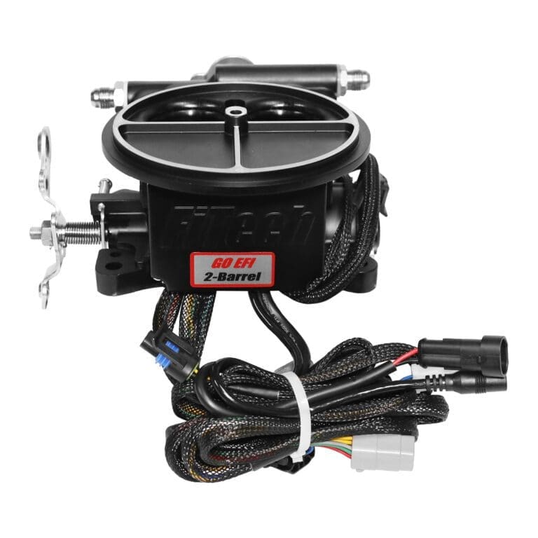 39002Go EFI 2 Barrel 400HP Classic Black EFI System - FiTech Fuel Injection