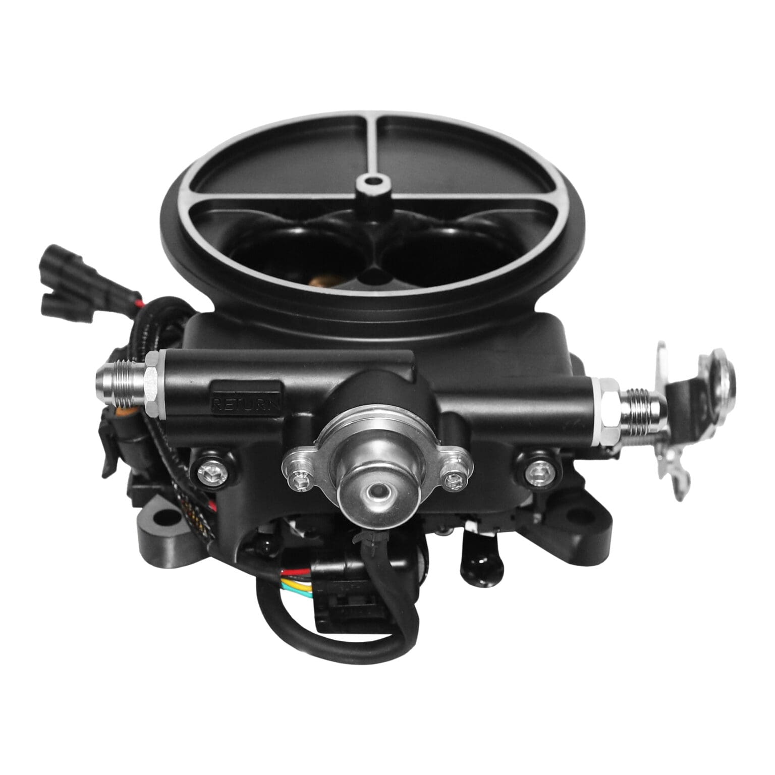 39002Go EFI 2 Barrel 400HP Classic Black EFI System - FiTech Fuel Injection