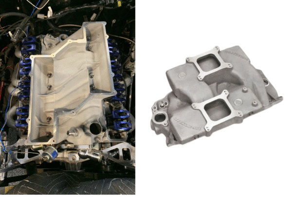 Offenhauser Cross Ram Low-Profile Intake Manifold | Offenhauser Intake ...